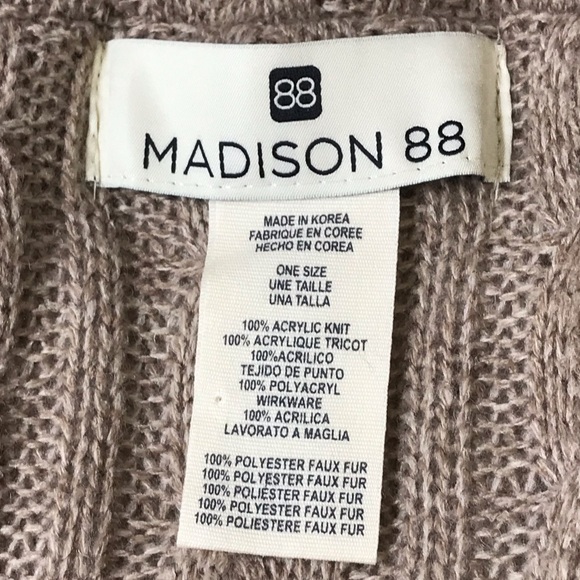 Anthropologie | Accessories | Anthro Fauxfur Scarf By Madison 88 | Poshmark